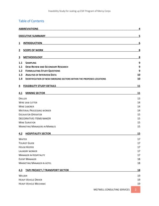 Feasibility study for scaling up ESIF program | PDF