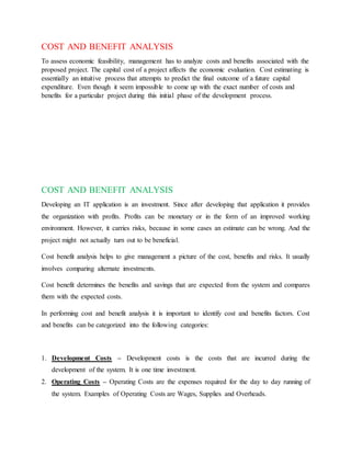Feasibility Study of Hospital Management System | DOCX