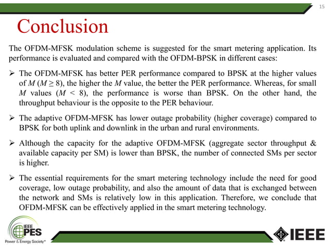 Feasibility Study of OFDM-MFSK Modulation Scheme for Smart Metering ...
