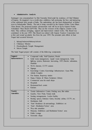 Feasibility study of project sant nagari | DOCX