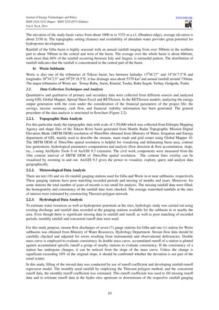 Feasibility study of small hydropower schemes in giba and | PDF