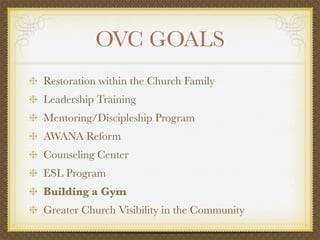 OVC Building Project - Feasibility Study Presentation | KEY