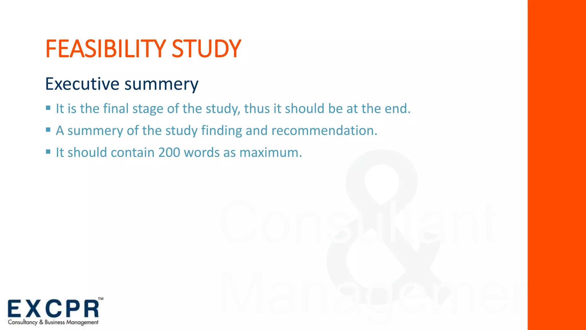 Feasibility study presentation | PPTX