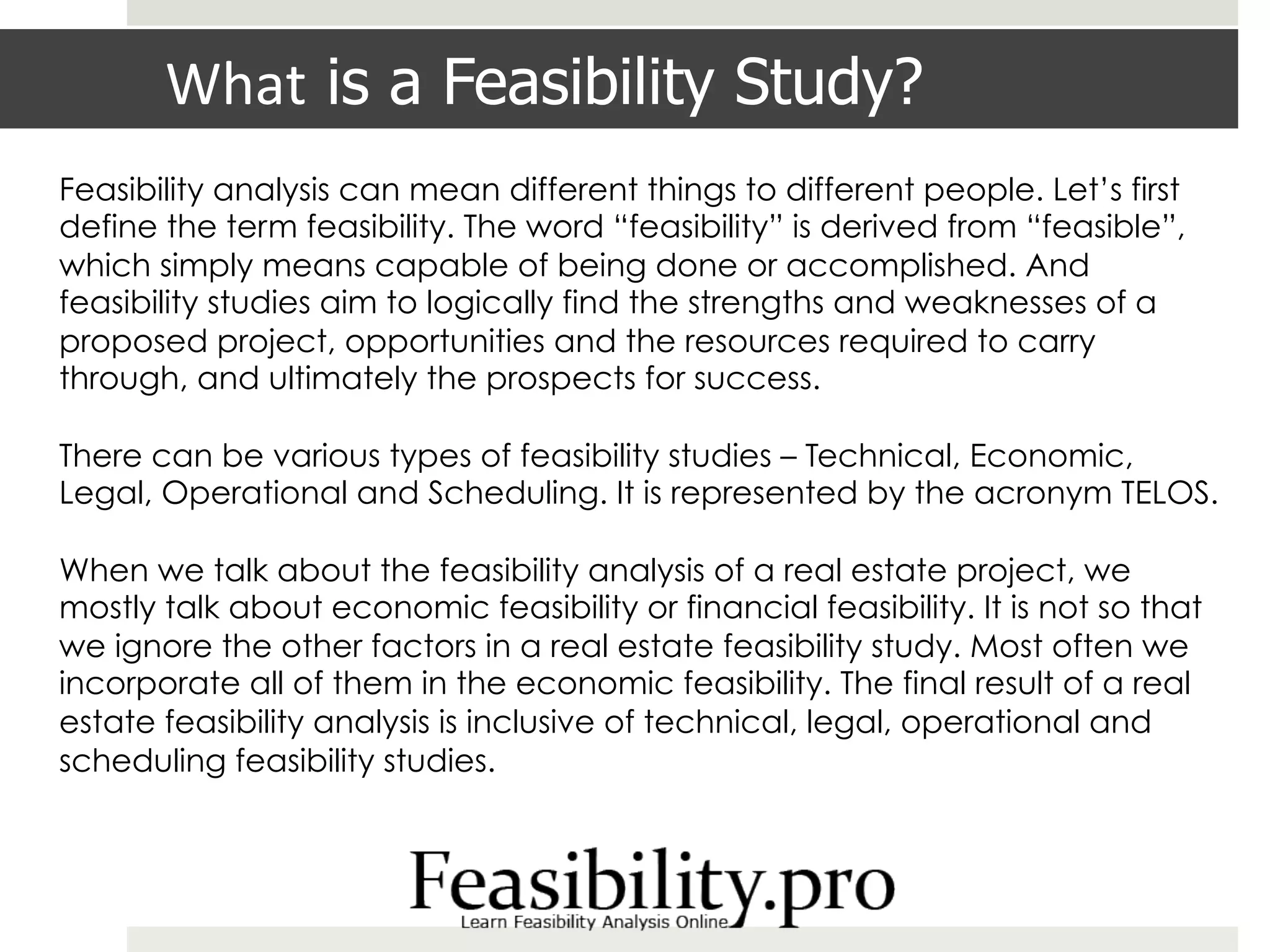 Feasibility study template | PDF