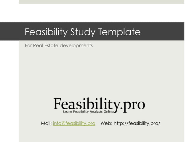 Feasibility study template | PDF