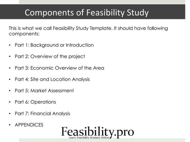 Feasibility study template | PPT