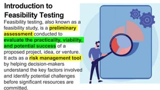 Feasibility testing report on Master Educ | PPT