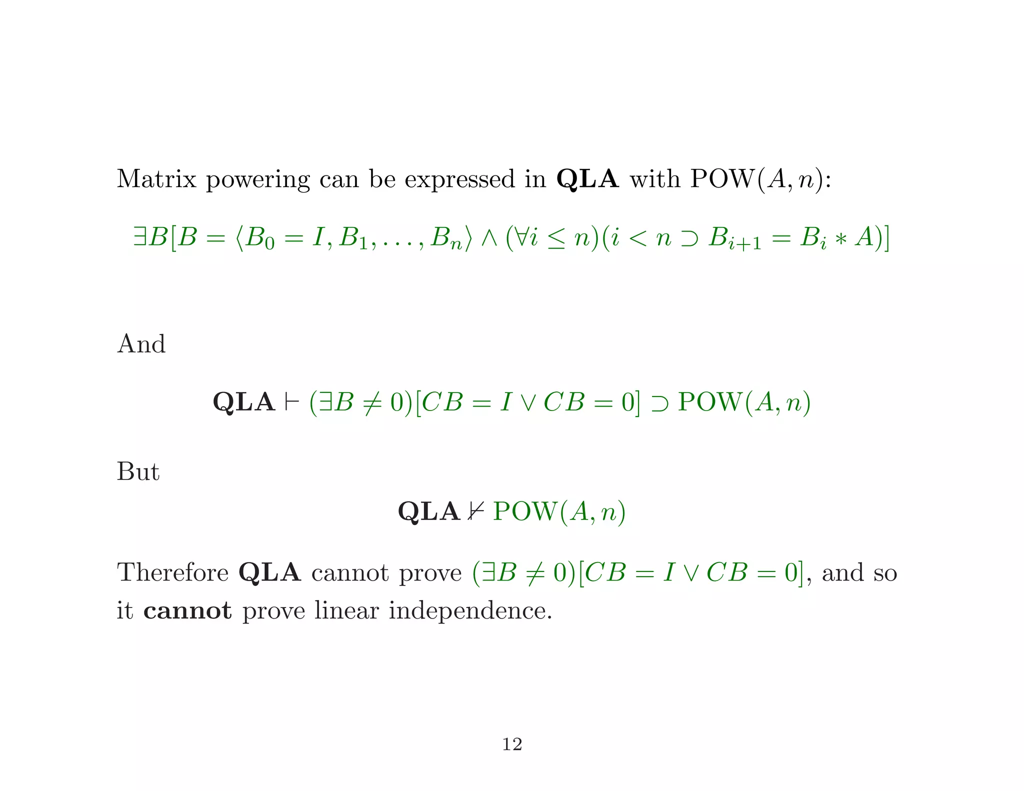 Feasible proofs of matrix identities with csanky's algorithm - CSL 2005 ...
