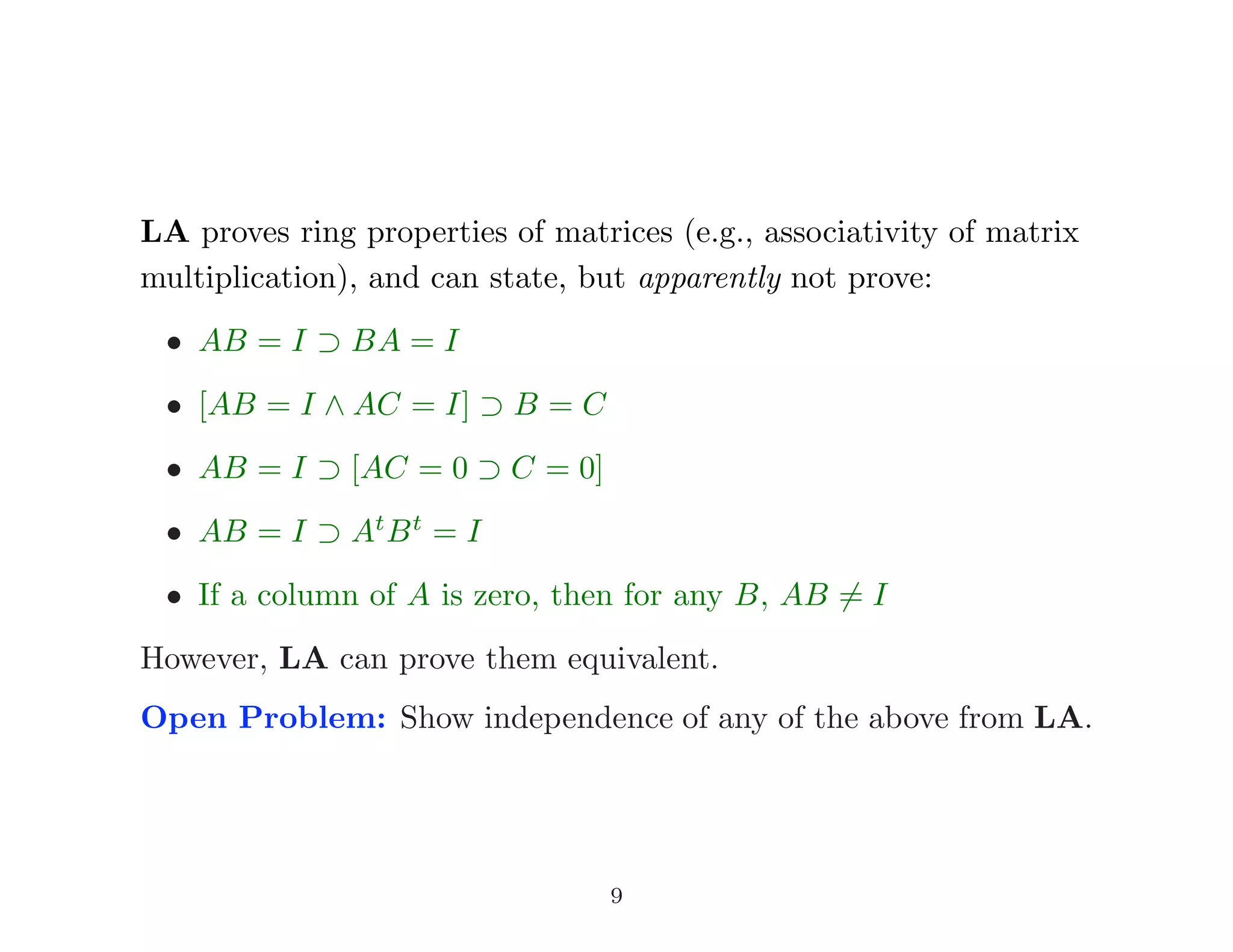 Feasible proofs of matrix identities with csanky's algorithm - CSL 2005 ...