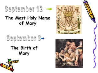 Feast days of mary | PPT