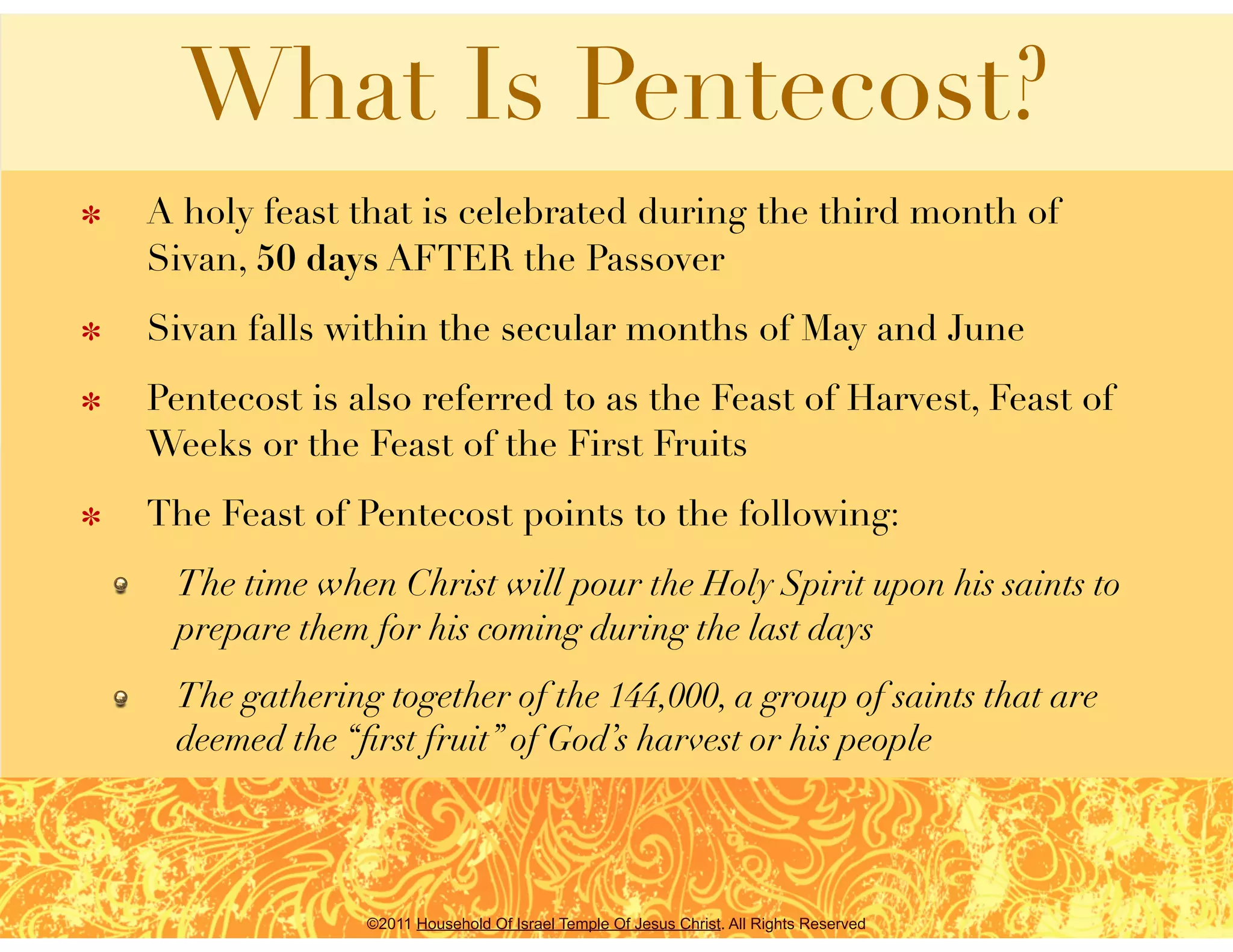 Feast of Pentecost | PDF