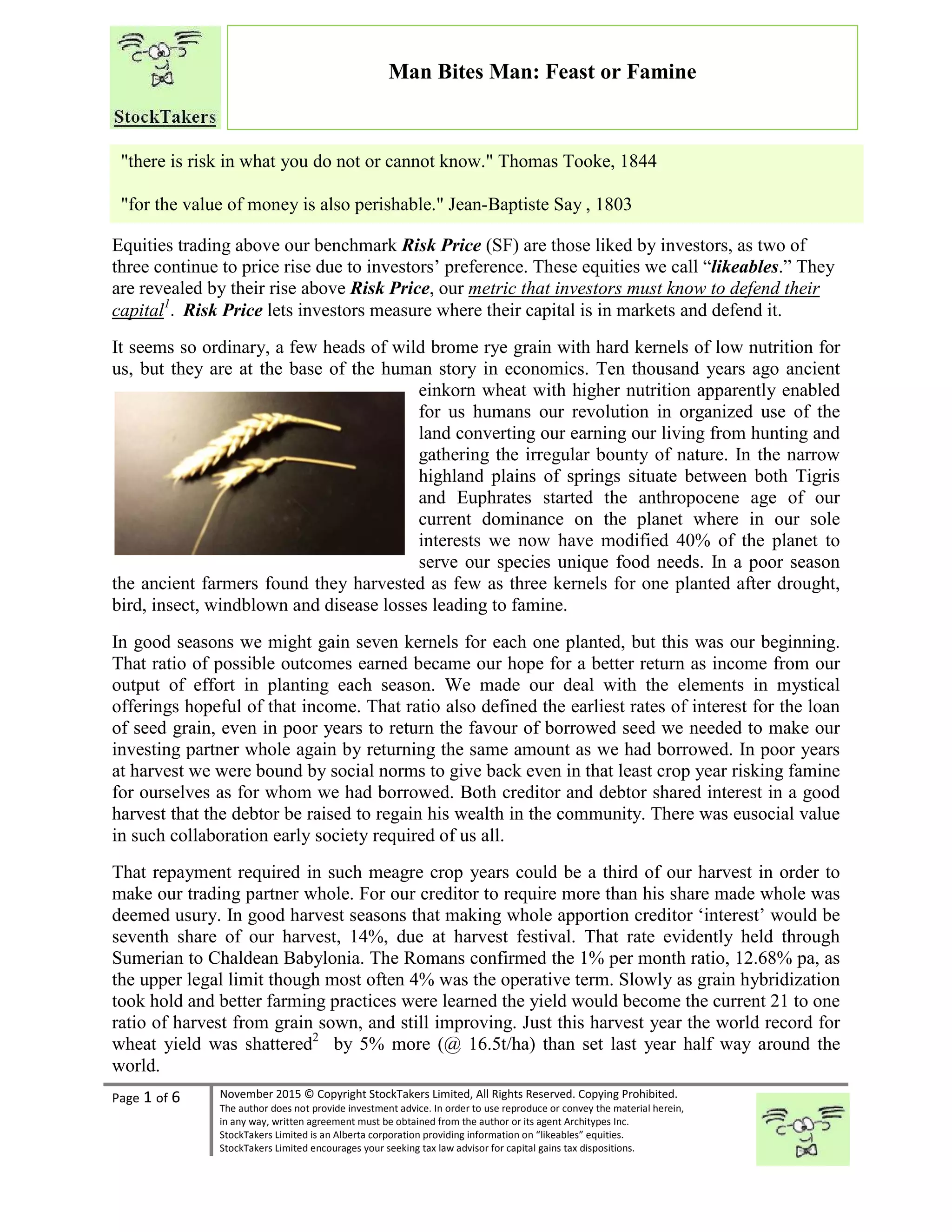 Feast or Famine | PDF