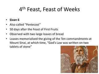 Jesus First and Second Coming thru the Feasts of the Lord | PPTX