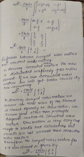 FINITE ELEMENT ANALYSIS UNIT IV AND V ONLY THEORY HANDWRITTEN NOTES | PDF