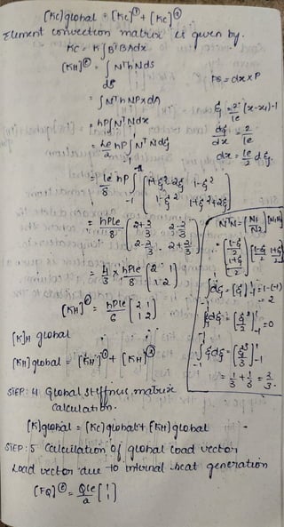 FINITE ELEMENT ANALYSIS UNIT IV AND V ONLY THEORY HANDWRITTEN NOTES | PDF