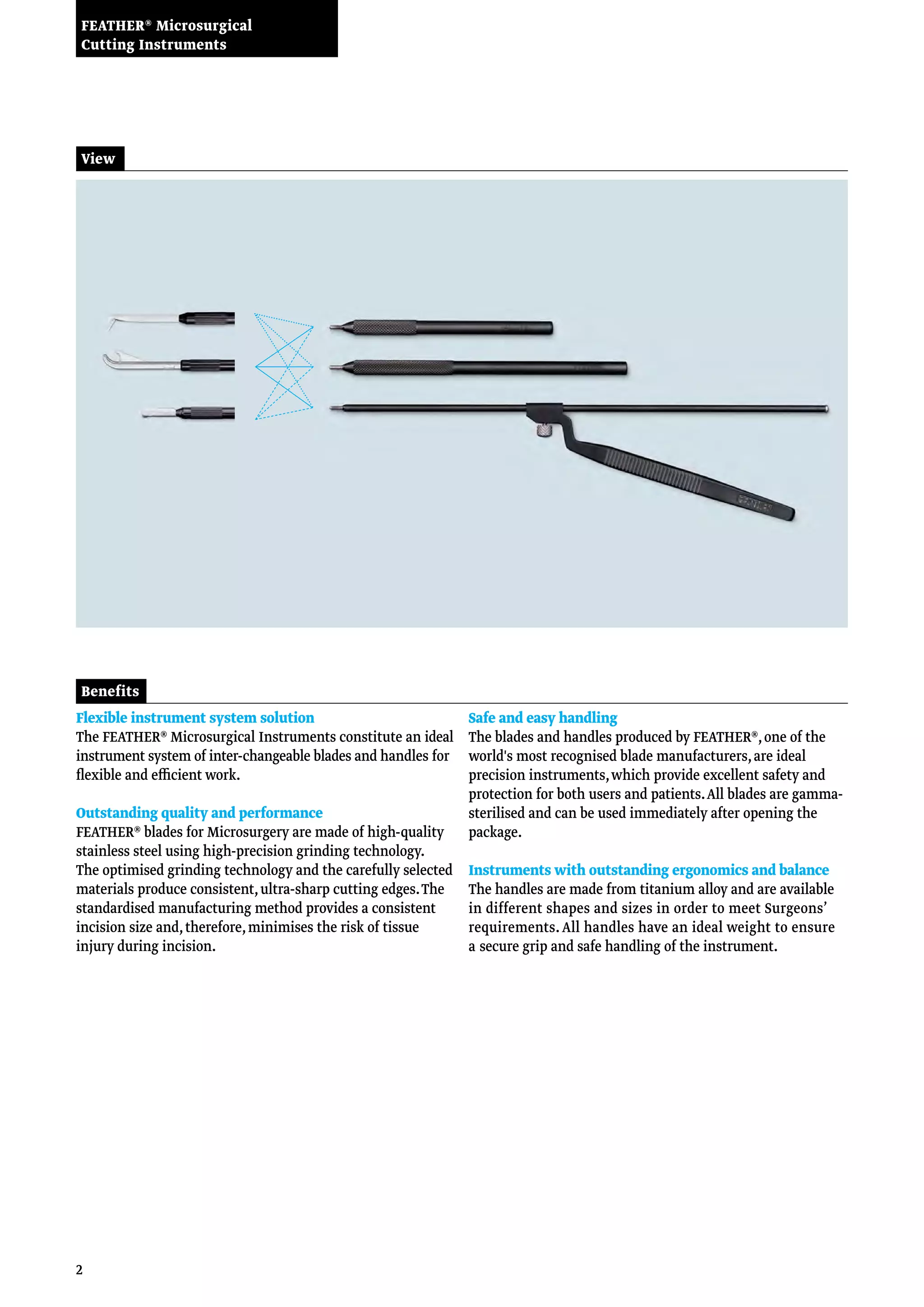 FEATHER Microsurgery brochure | PDF
