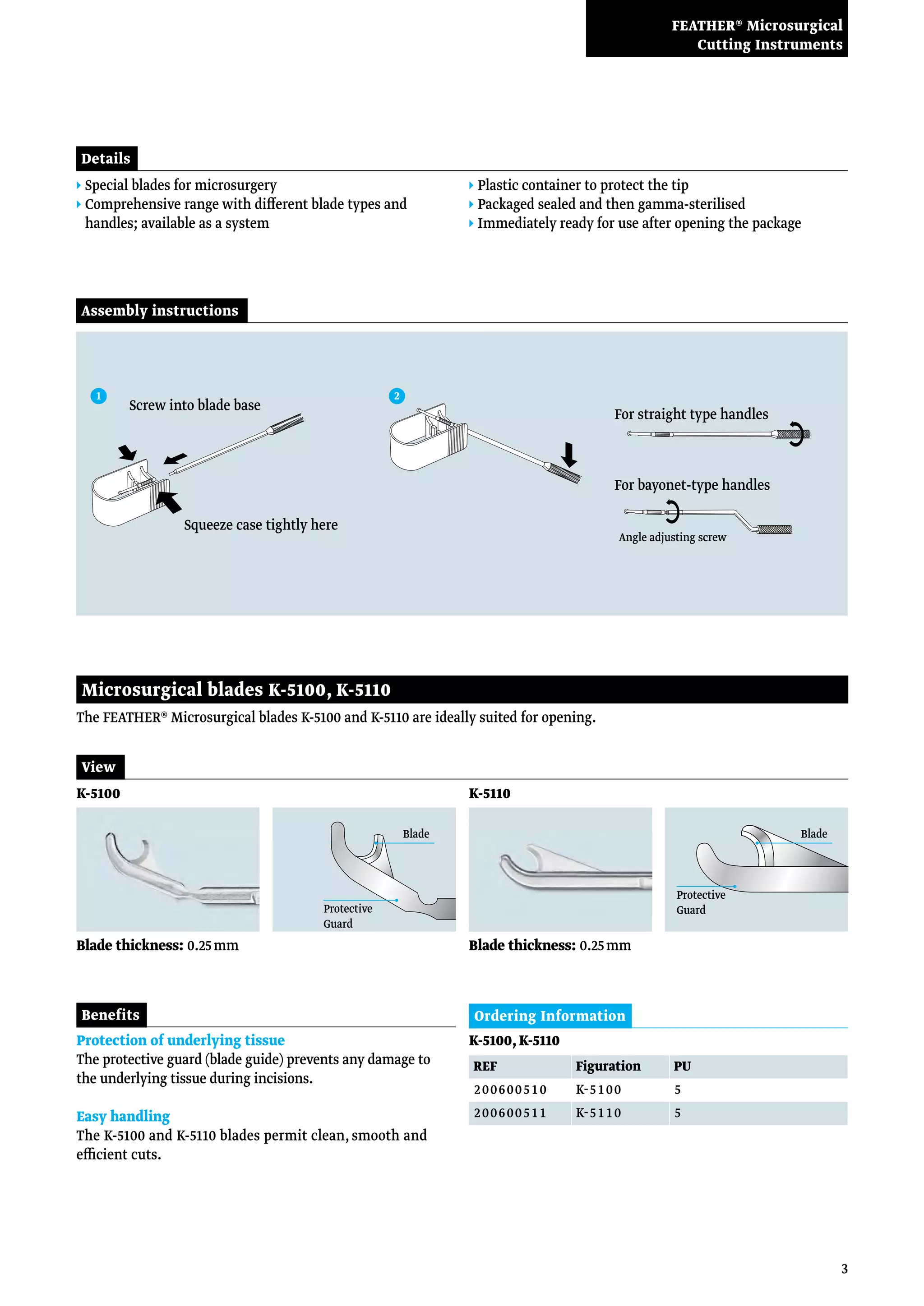 FEATHER Microsurgery brochure | PDF