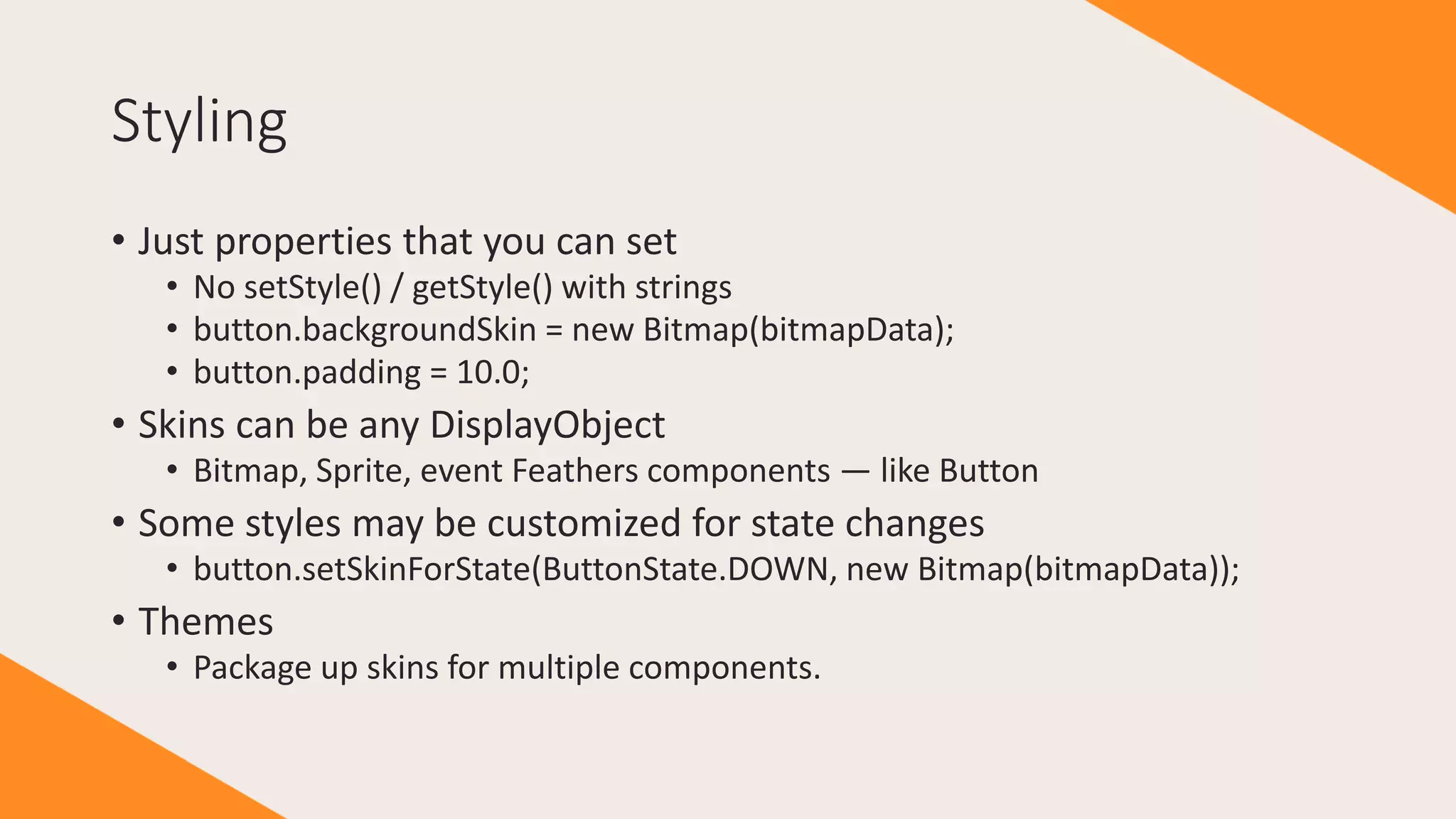 Feathers UI for OpenFL and Haxe | PPTX | Computing | Technology & Computing