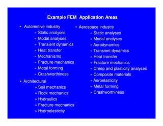FEA Basic Introduction Training By Praveen | PDF