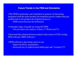 FEA Basic Introduction Training By Praveen | PDF
