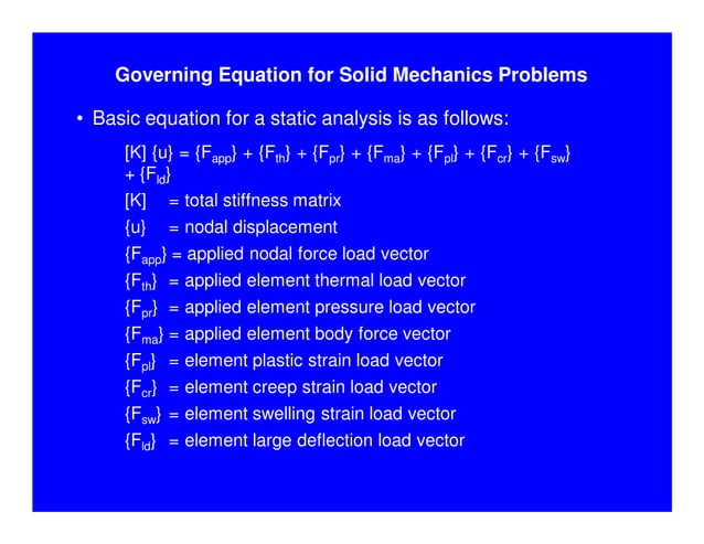 FEA Basic Introduction Training By Praveen | PDF | Physics | Science
