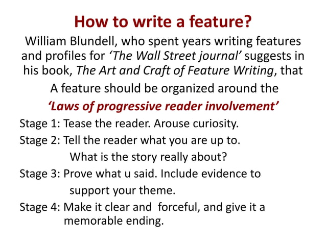 News vs feature | PPTX