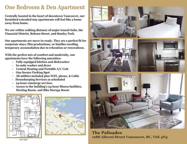 One-Bedroom and Den Apartment at The Palisades | PPT