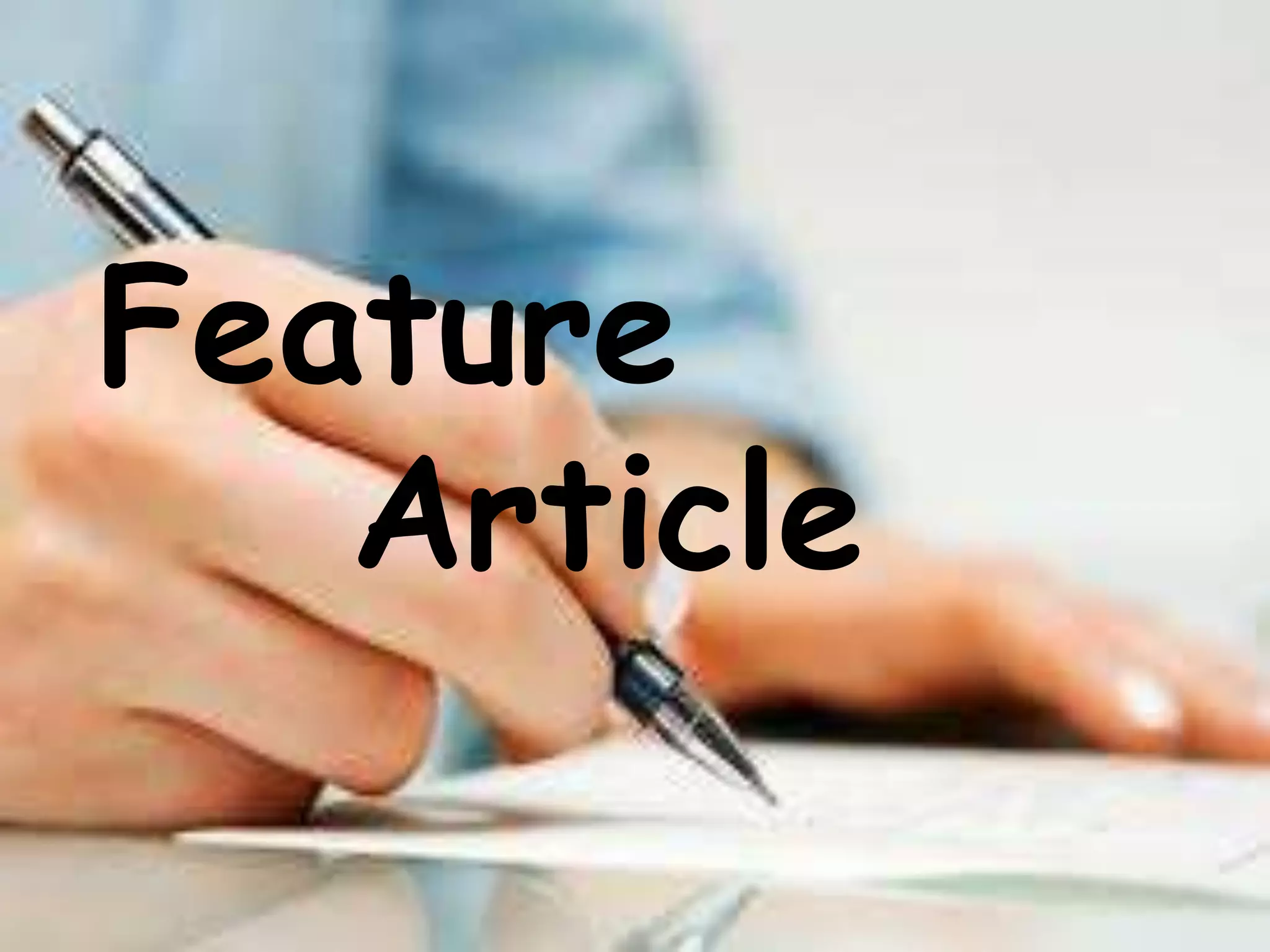 Feature article | PPTX