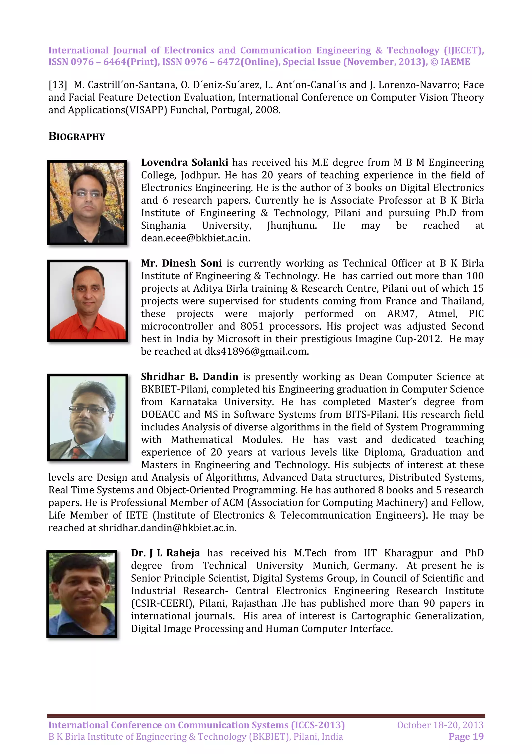 Feature Based Head Pose Estimation For Controlling Movement Of Pdf