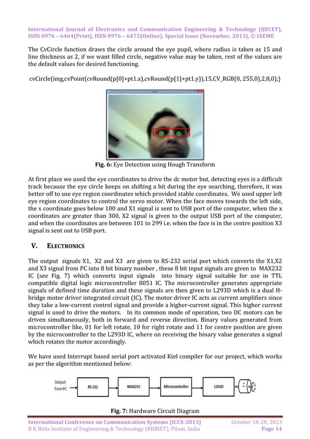 Feature based head pose estimation for controlling movement of | PDF