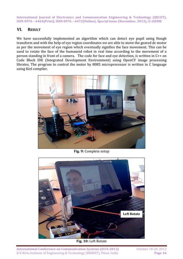 Feature based head pose estimation for controlling movement of | PDF