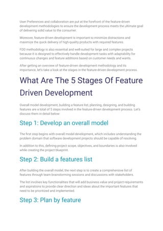 Feature-Driven Development: A Success Software Development Delivery ...