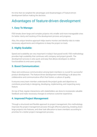 Feature-Driven Development: A Success Software Development Delivery ...