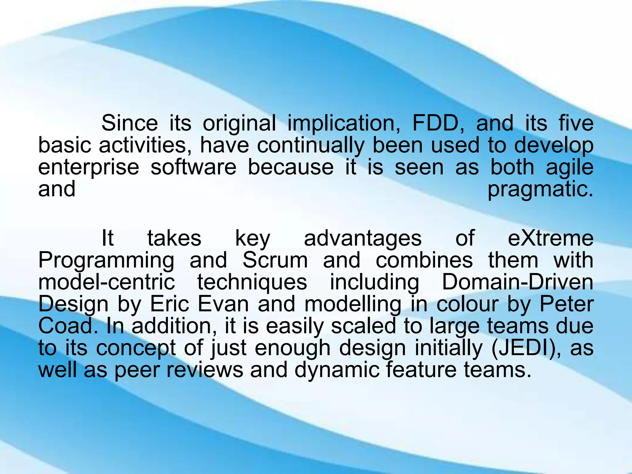 Feature driven development (FDD) | PPT