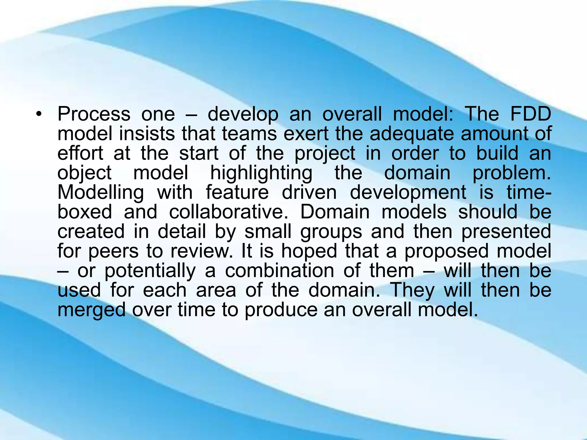 Feature driven development (FDD) | PPTX Feature driven development (FDD) | PPTX