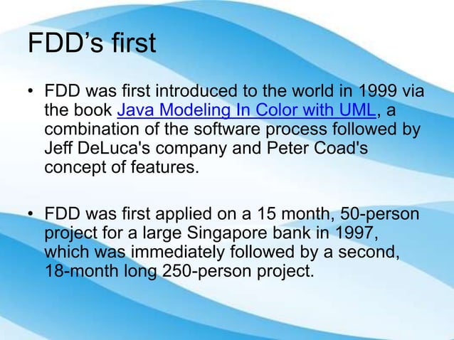 Feature driven development (FDD) | PPTX Feature driven development (FDD) | PPTX