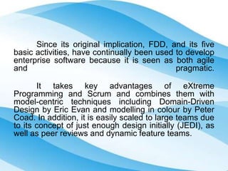 Feature driven development (FDD) | PPTX