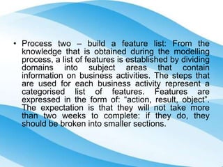 Feature driven development (FDD) | PPTX