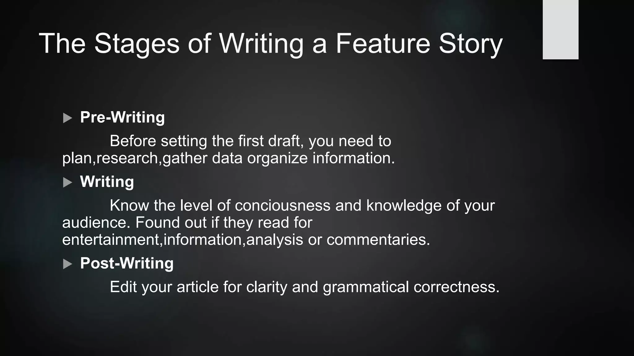 Feature Writing | PPTX