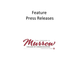 Feature News Releases | PPT