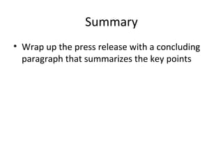 Feature News Releases | PPT