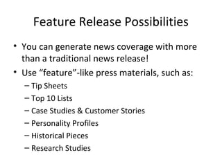 Feature News Releases | PPT