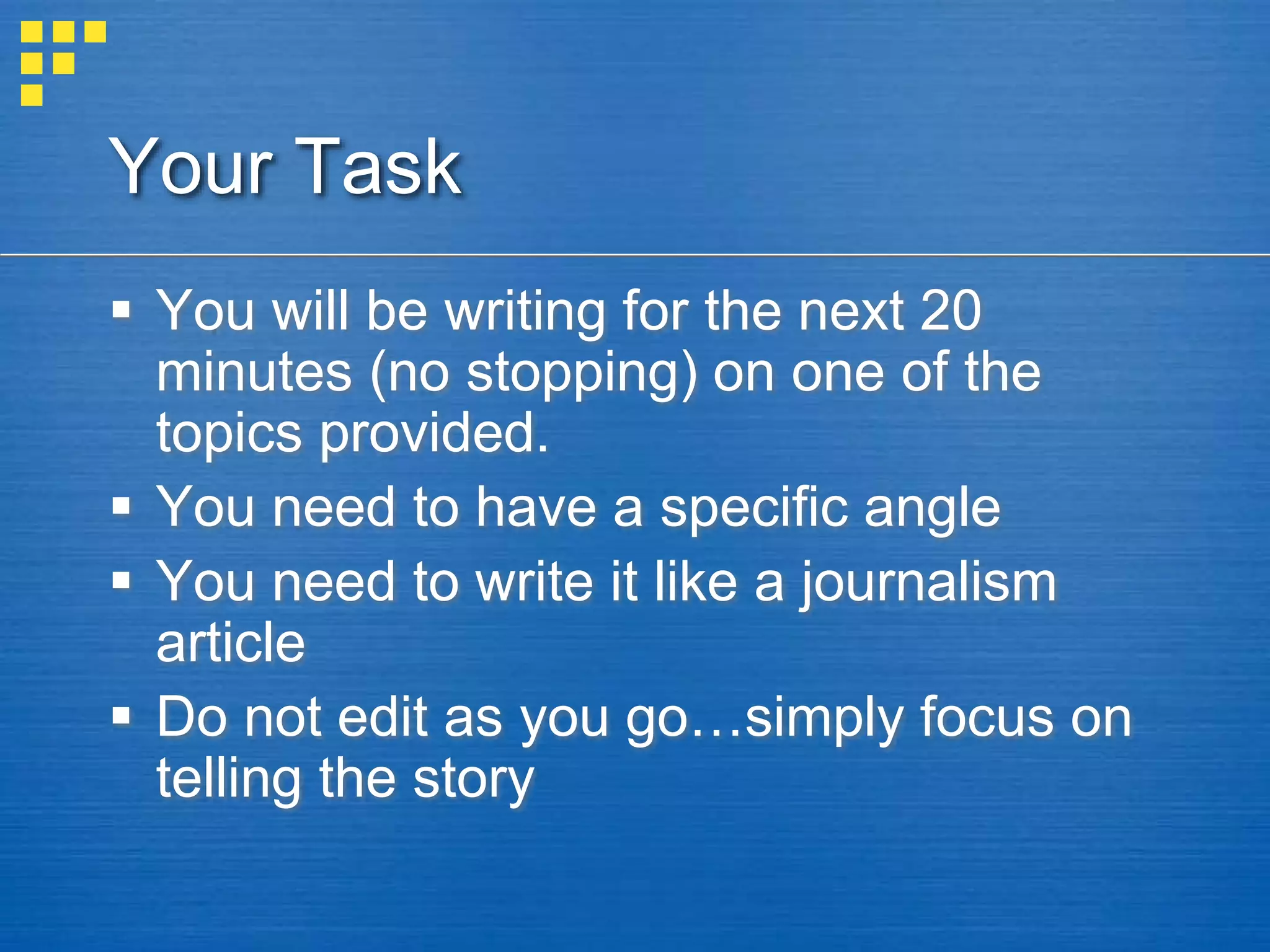 Feature Writing | PPT