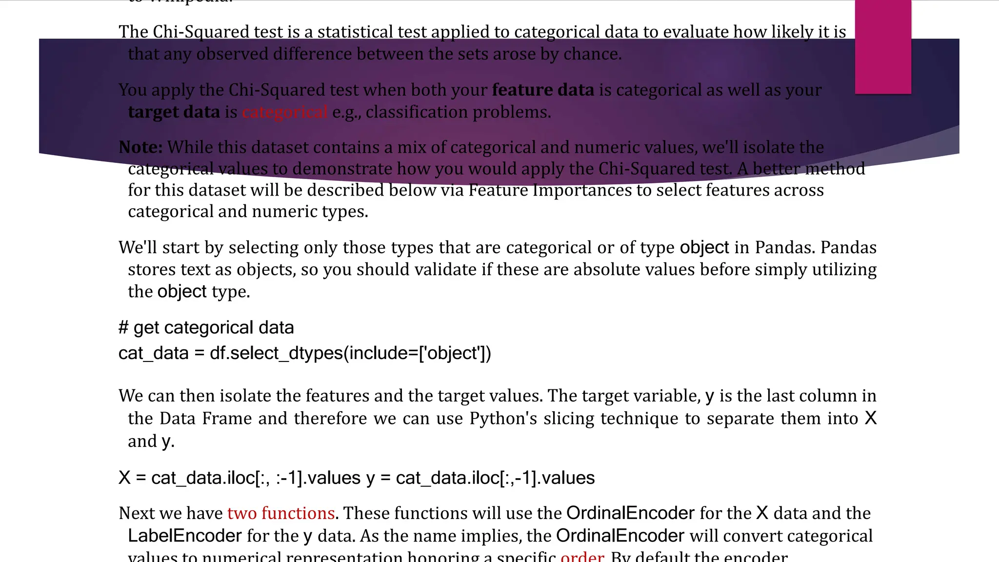 Feature-selection-techniques to be used in machine learning algorithms | PPT
