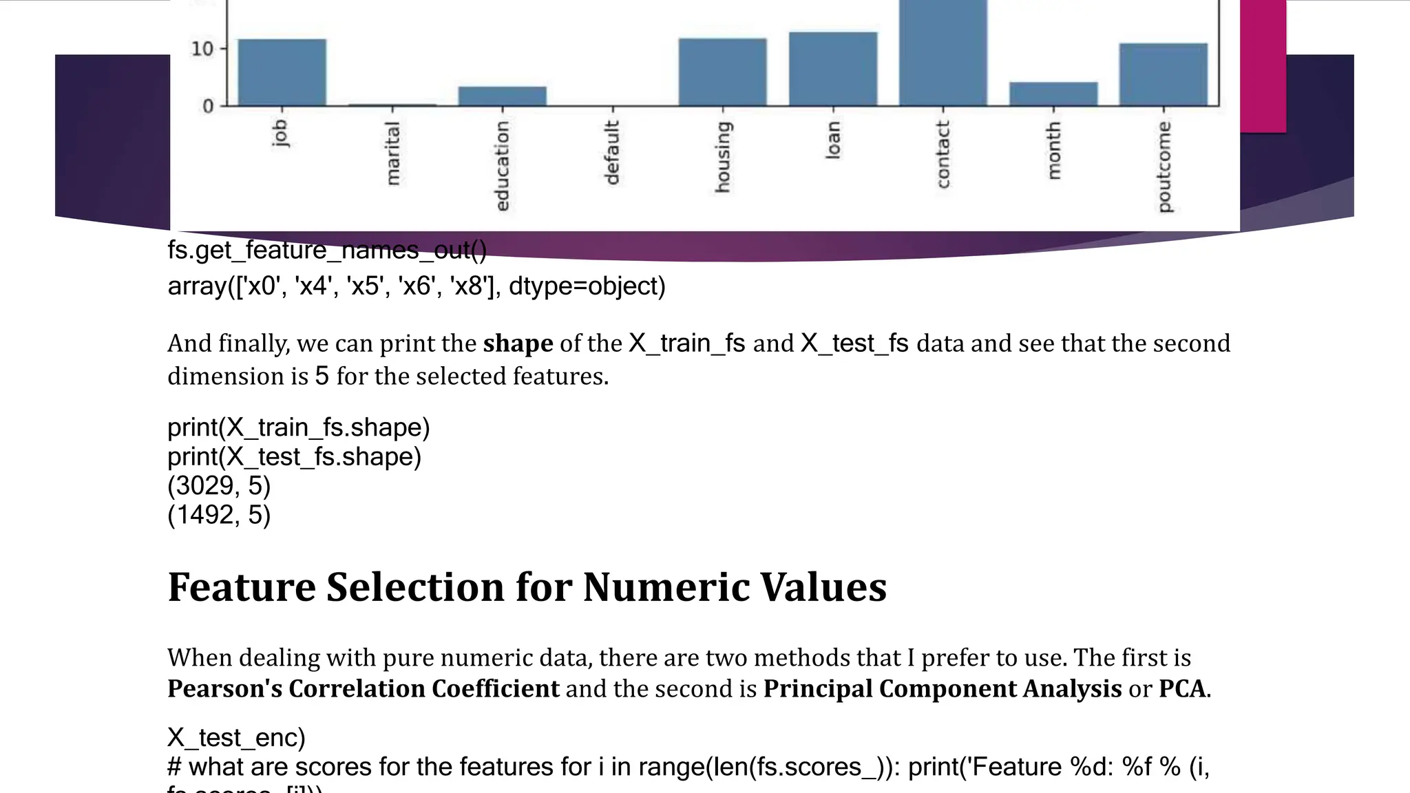 Feature-selection-techniques to be used in machine learning algorithms | PPT