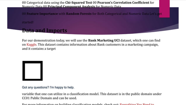 Feature Selection Techniques To Be Used In Machine Learning Algorithms Ppt