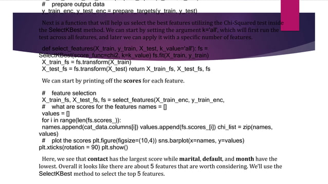 Feature-selection-techniques to be used in machine learning algorithms | PPT