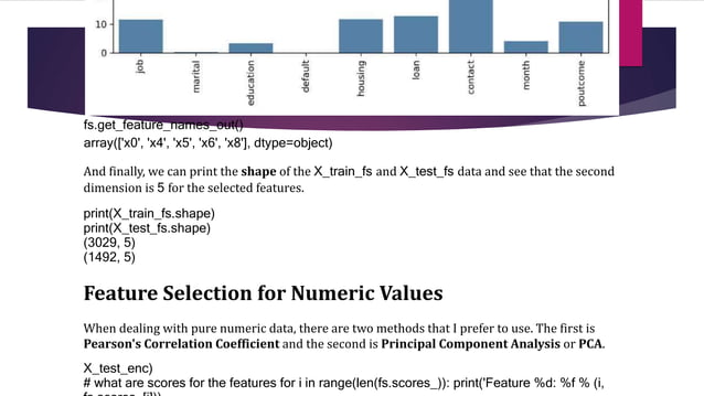 Feature Selection Techniques To Be Used In Machine Learning Algorithms Ppt