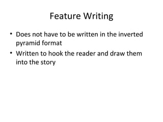 Feature Writing | PPT