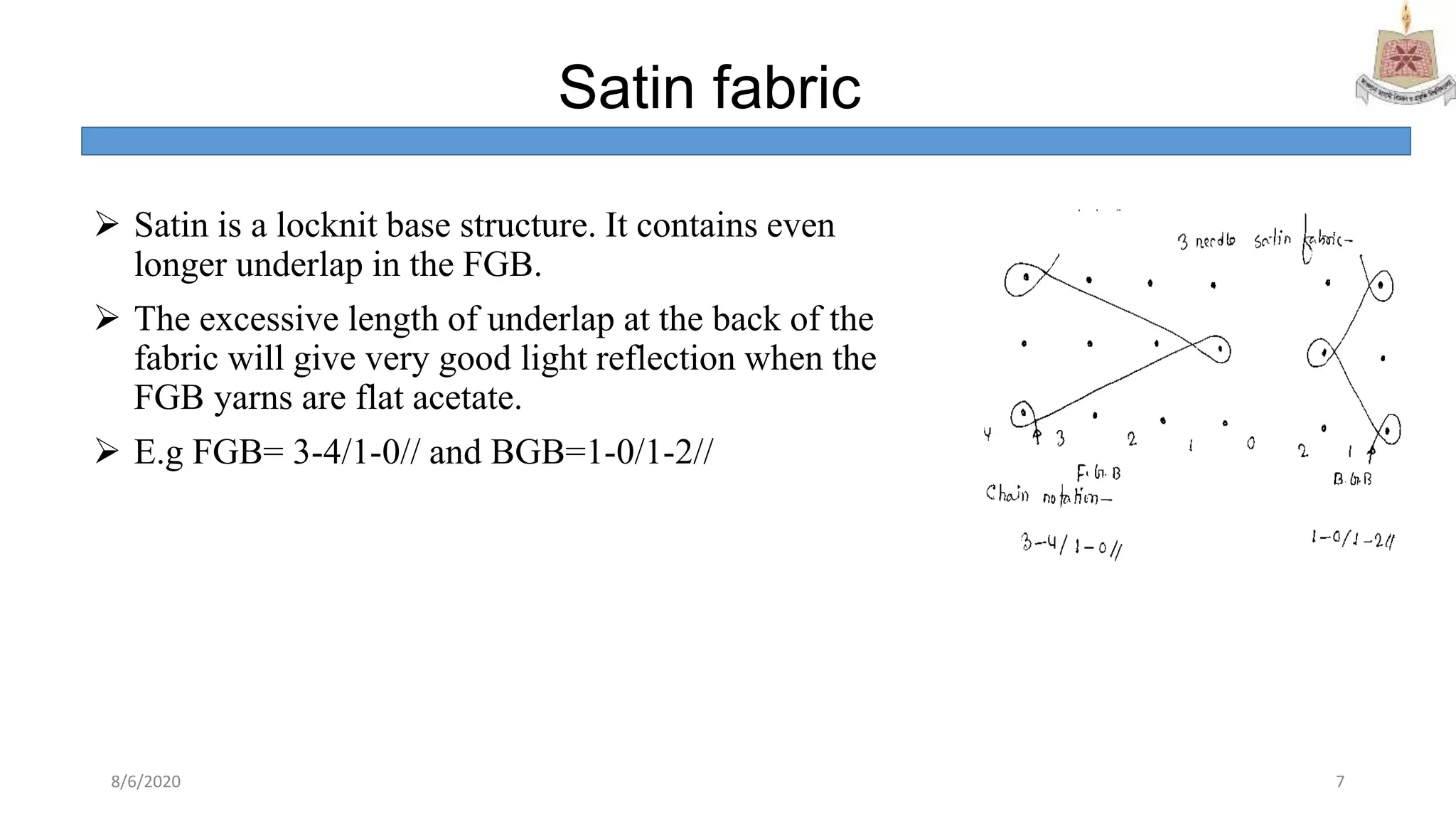 Feature and properties of two guide bar warp knit designs | PPTX